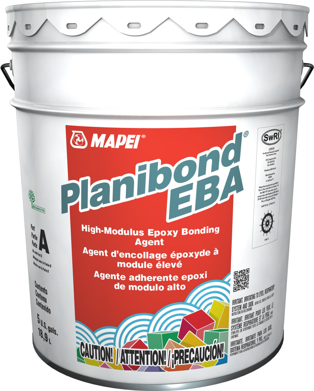 Mapei - Planibond EBA High-Modulus Epoxy Bonding Agent Part A - 18.9 L ...