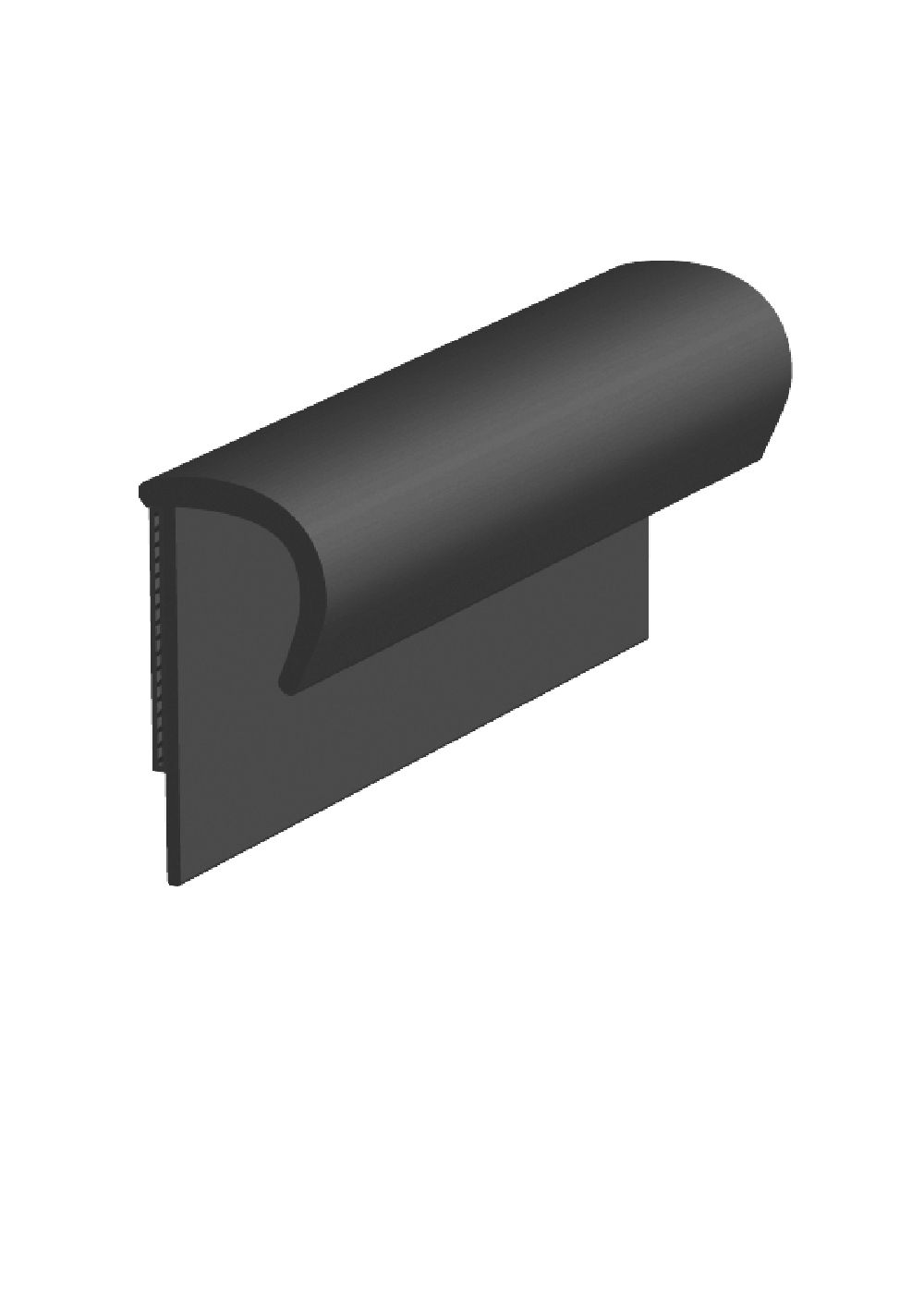 Core Flooring - Round Taped Carpet Cove Cap Vinyl #42 Bone White - 1/4 ...